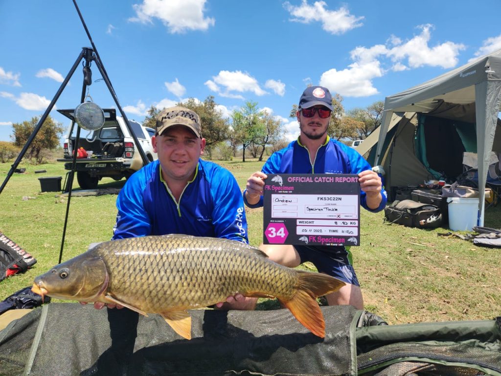 FK SPECIMEN Comp - Catch Report (Roodekoppies) - Specimen Tackle